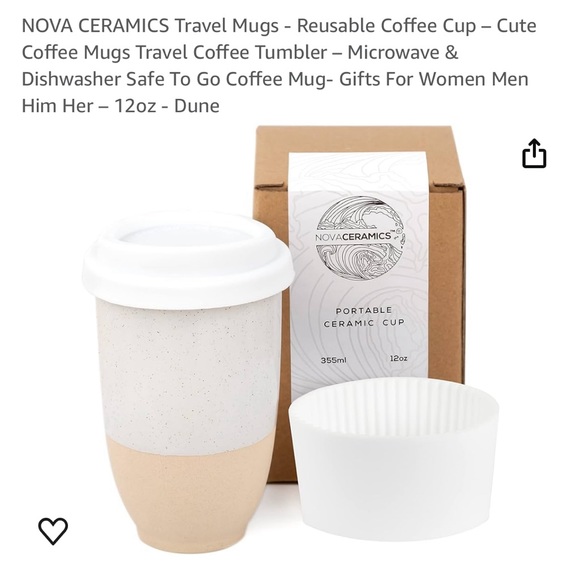 nova ceramic | Kitchen | Nova Ceramic Traveling Coffee Cup | Poshmark